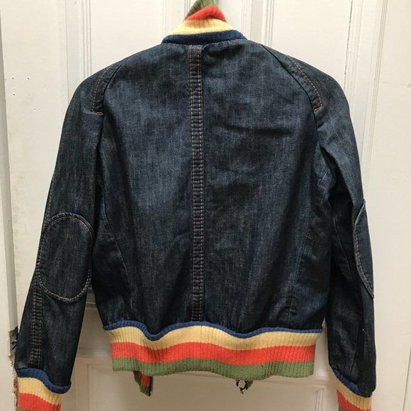 Marc Jacobs | Jackets & Coats | Vintage Marc Jacobs Denim Bomber Jacket ...